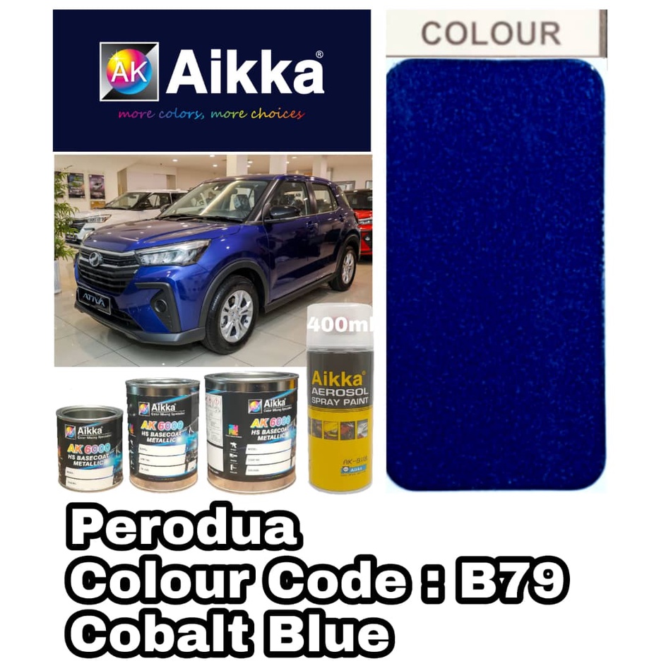 PERODUA B79 COBALT BLUE - Aikka Oem Factory Colour | Shopee Malaysia
