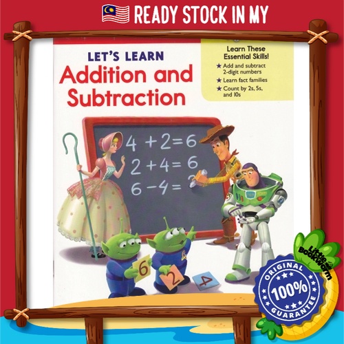 [100% original] Disney Let's Learn Addition and Subtraction | Shopee ...