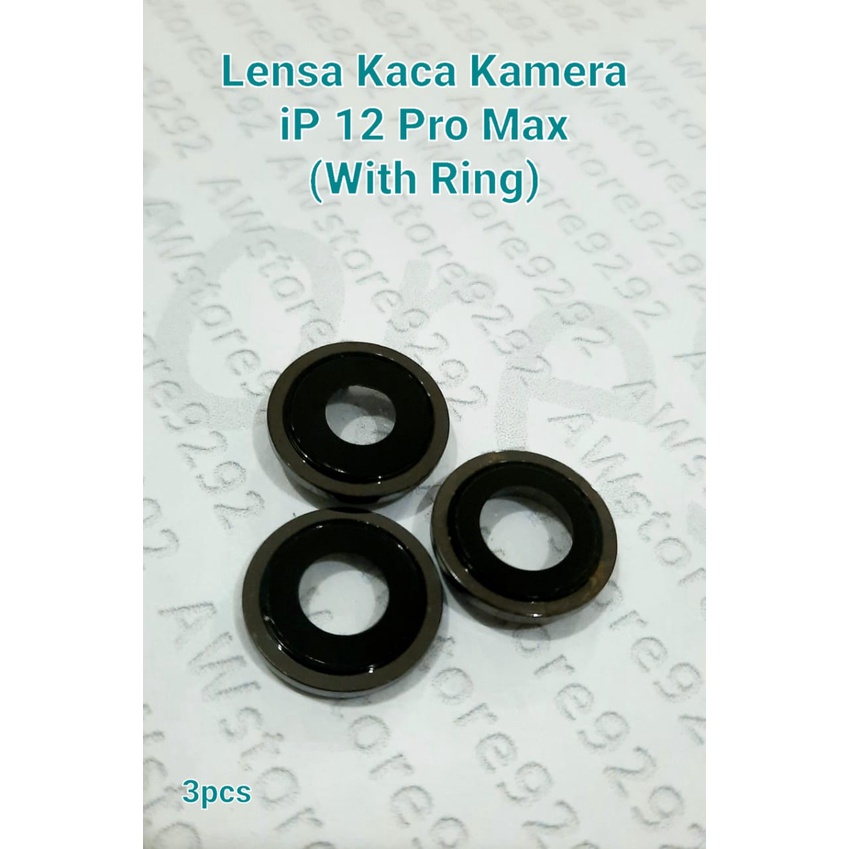 Camera Lens Camera Lens Rear Camera Glass IP 12 PRO MAX With Ring IP12 ...