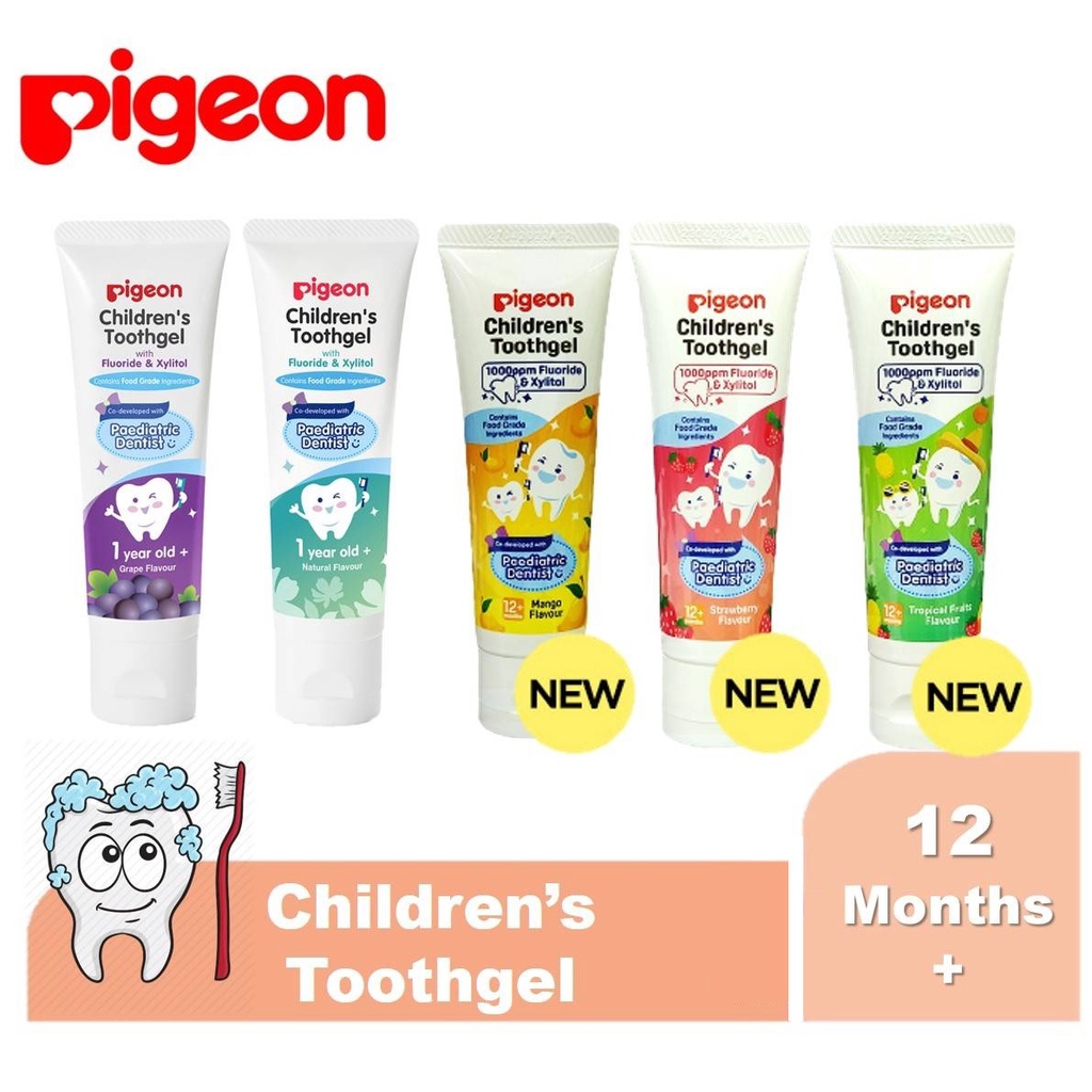 Pigeon Children Kid Toothgel Toothpaste - Mango / Tropical Fruits ...