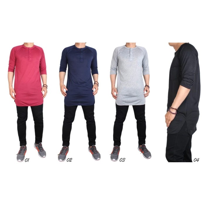 Trk MUSLIM Dress KURTA Plain T-Shirt KOKO Shirt Men Pakistani Robe ...