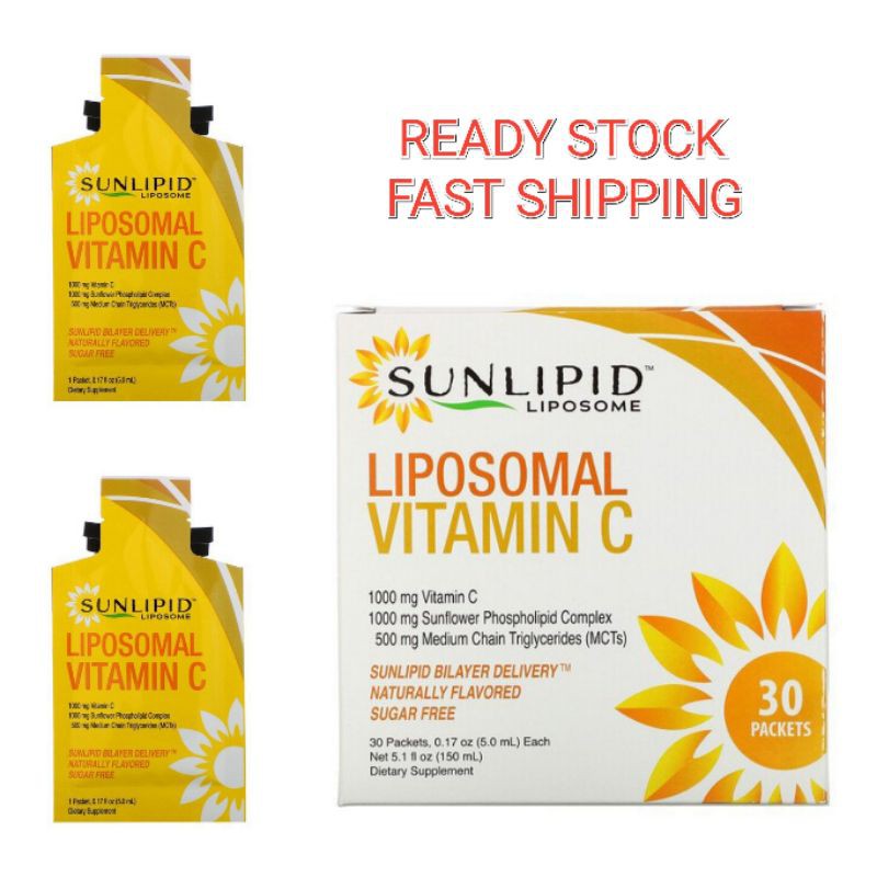 Liposomal Vitamin C Sunlipid 30 packets, 1000mg Vit C | Shopee Malaysia