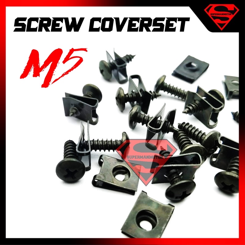[ 1BIJI ] SKRU BODY SCREW M5 ORIGINAL COVERSET COVER SET TRADE KASAR ...