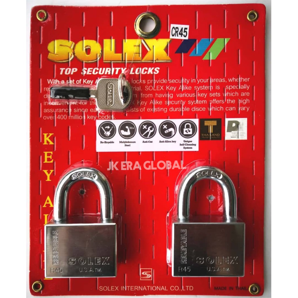 Solex CR50 Key Alike 45 mm/ 50mm Key Alike Sets - Variation | Shopee ...