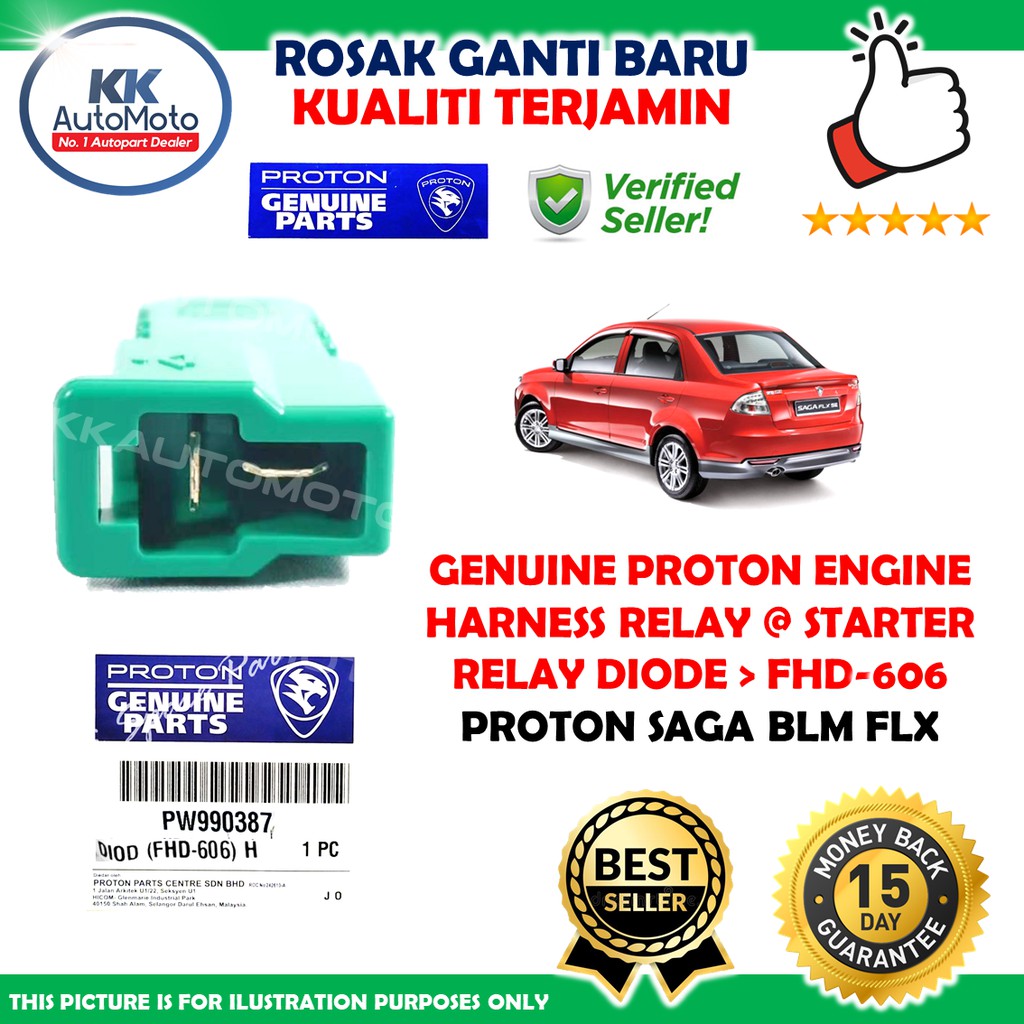 Proton Saga BLM FLX Original Genuine Proton Engine Harness Relay ...