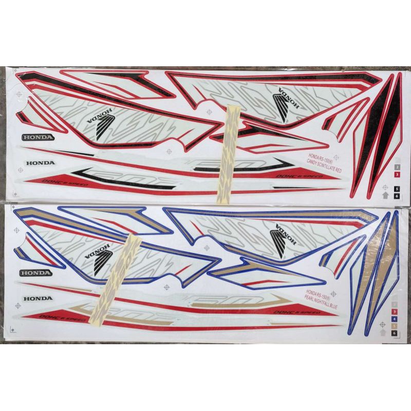 HONDA RS150 ( 6 ) BODY STICKER | Shopee Malaysia