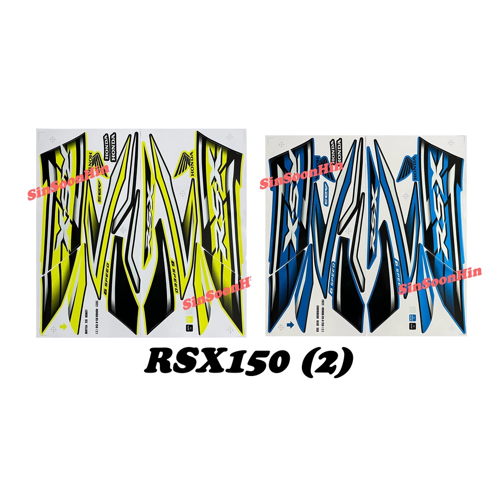 Honda RSX 150 RSX150 (2) Stirpe / Body Sticker #rsx stripe | Shopee ...