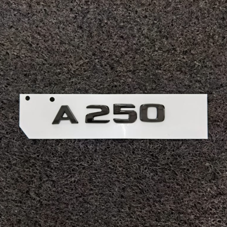 Mercedes Benz AMG Logo AMG Emblem A180 A200 A250 Silver Gloss Black ...