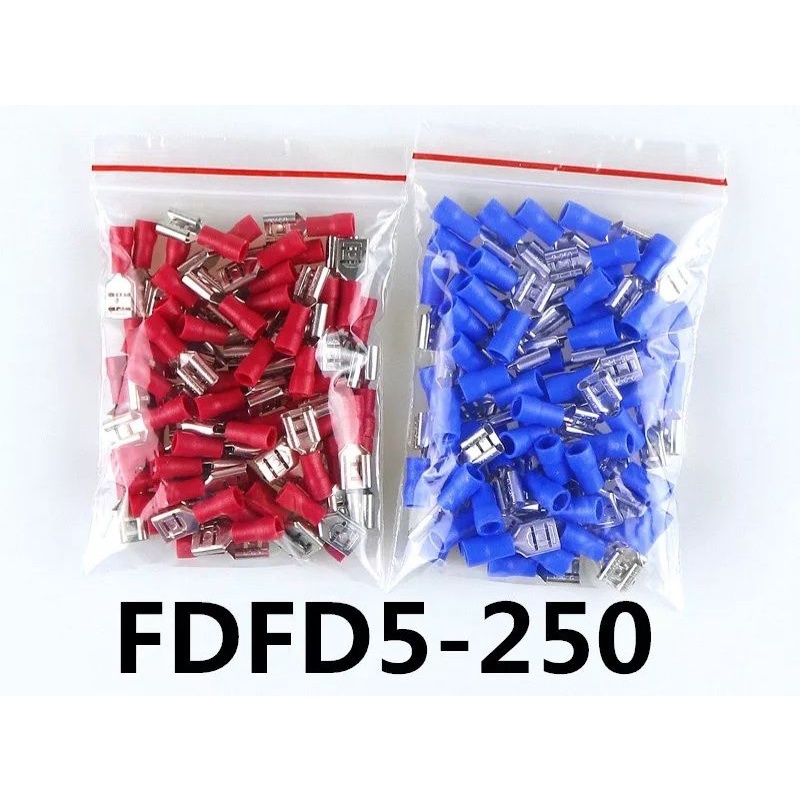 FDD2-250 Wife Fishtail Electrical Terminal Crimp For 1.5-2.5mm2 Wire ...