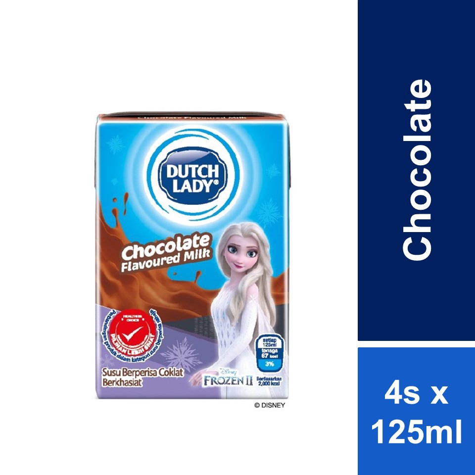 [Pack of 4] Dutch Lady Milky Frozen Chocolate 125ml [Exp 06 Sep 2025 ...