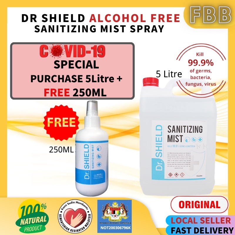 🔥Hot Deal🔥Dr Shield Sanitizing Mist Spray(Non-Alcohol)Hand Sanitiser ...