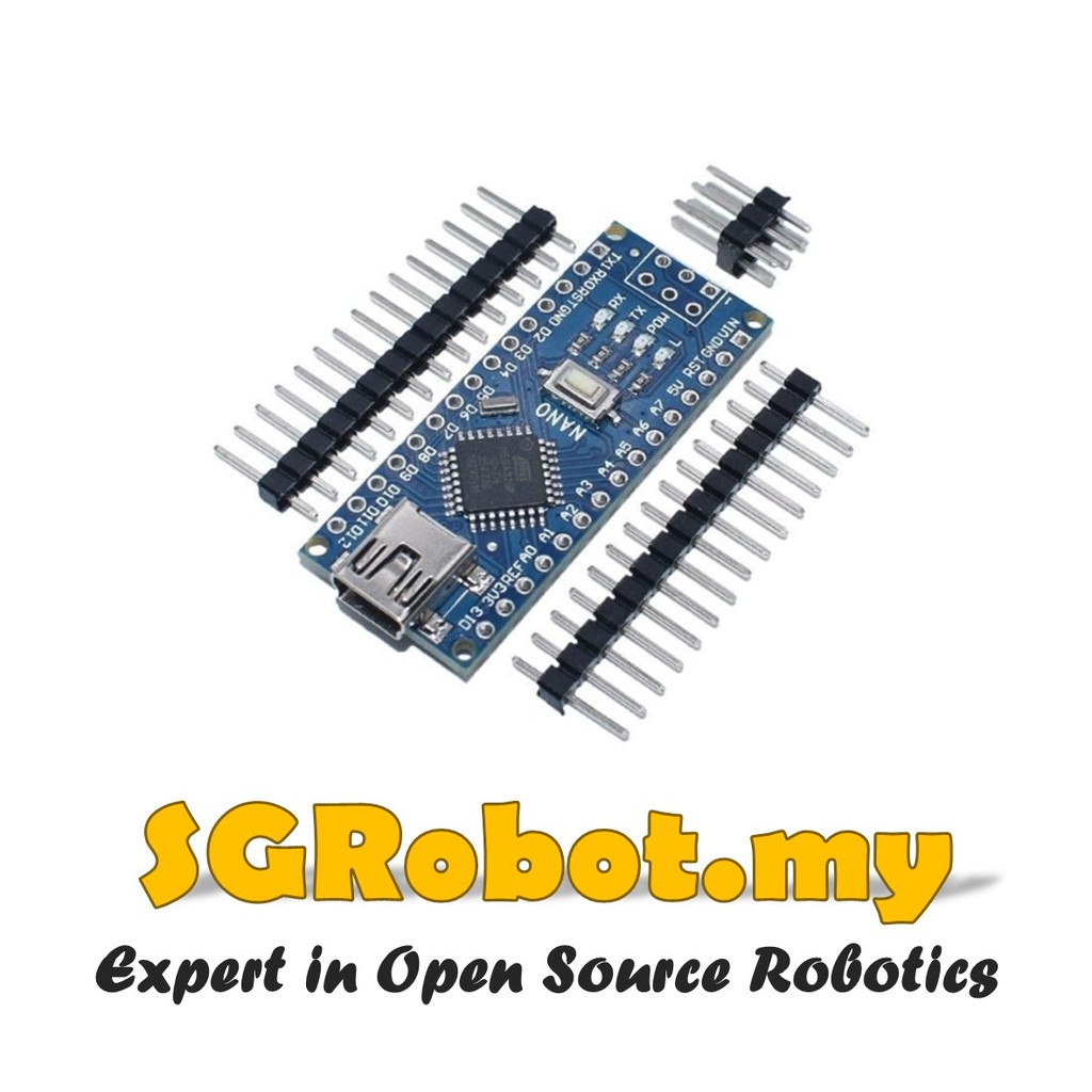 Atmega328p Nano Compatible Ch340 Unsoldered Pin Shopee Malaysia
