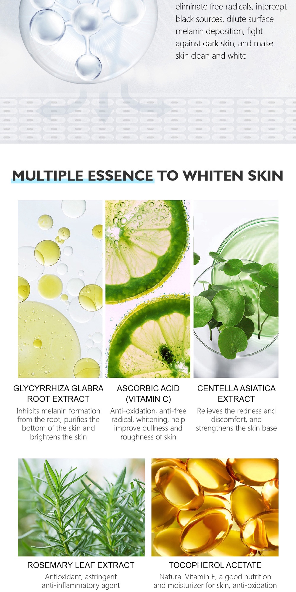 VIBRANT GLAMOUR Whitening Cream Rapid Skin Bleaching Cream Moisturizing ...