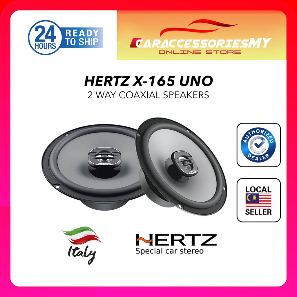 Hertz X-165 165mm Uno Line 220W Two Way Coaxial Car speakers Audio Woofer 100% ORIGINAL | Shopee ...