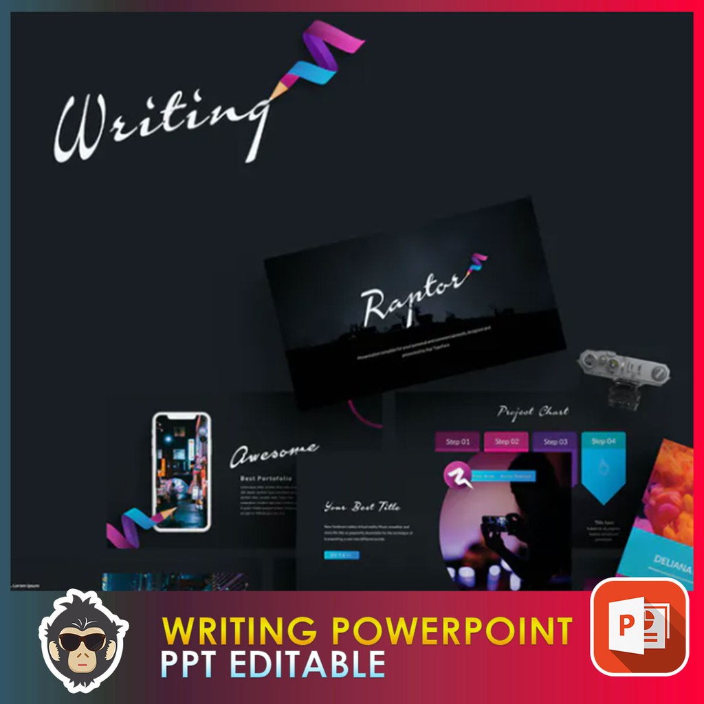 Writing Powerpoint Template Easy Edit (PREMIUM) | Shopee Malaysia