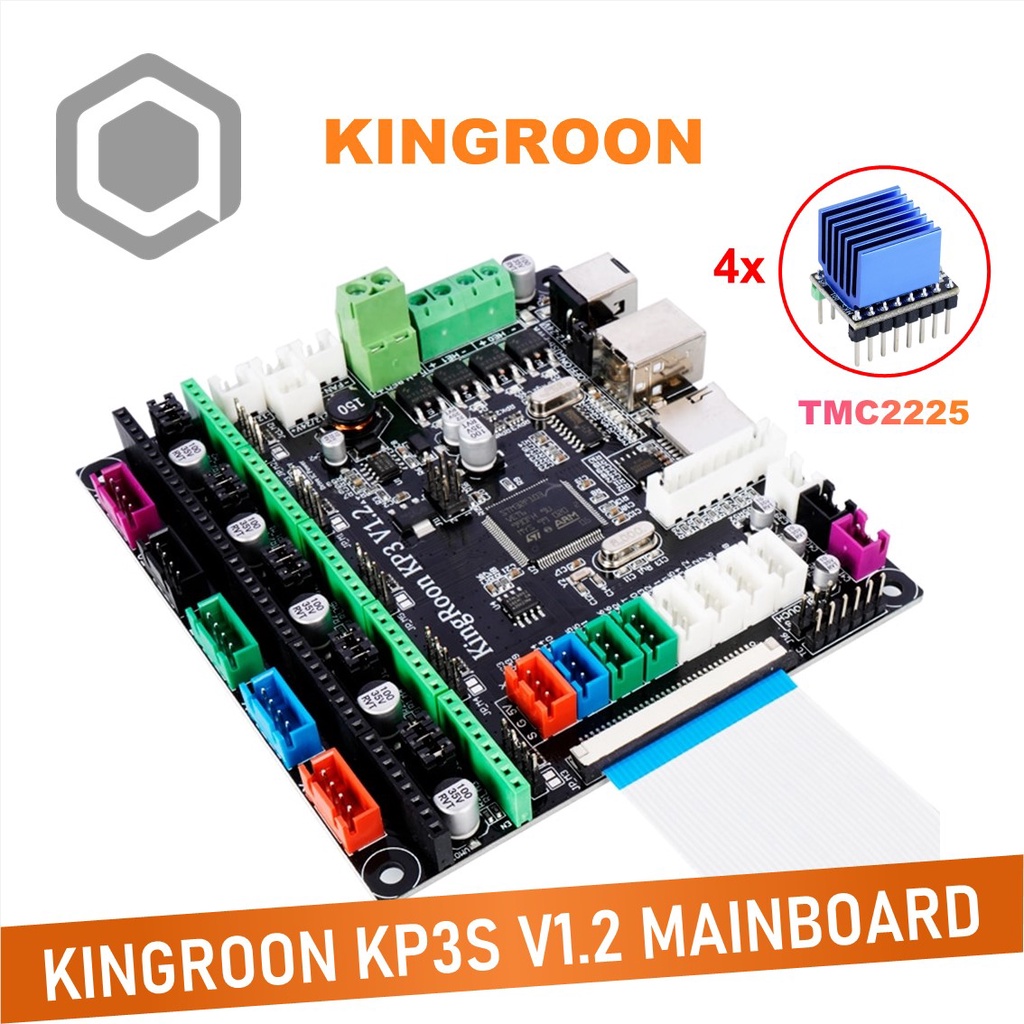 Kingroon KP3S V1.2 32-bit Mainboard (GD32 F303) with TMC2225 | Shopee Malaysia