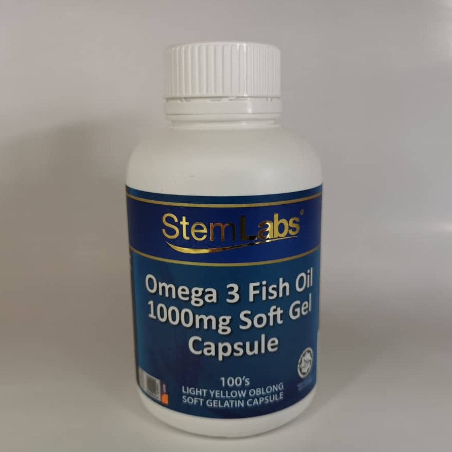 Stemlabs Omega 3 Fish Oil 1000mg Soft Gel Capsule 360's/ 200's/ 100's/ 2x30's | Shopee Malaysia