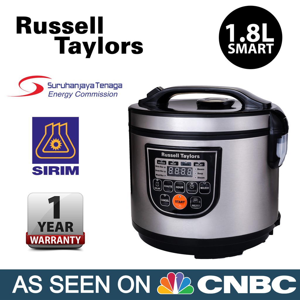 **MEGA SALE) Rusell Taylors Fuzzy Logic Smart Rice Cooker 1.8L ERC-30 ...