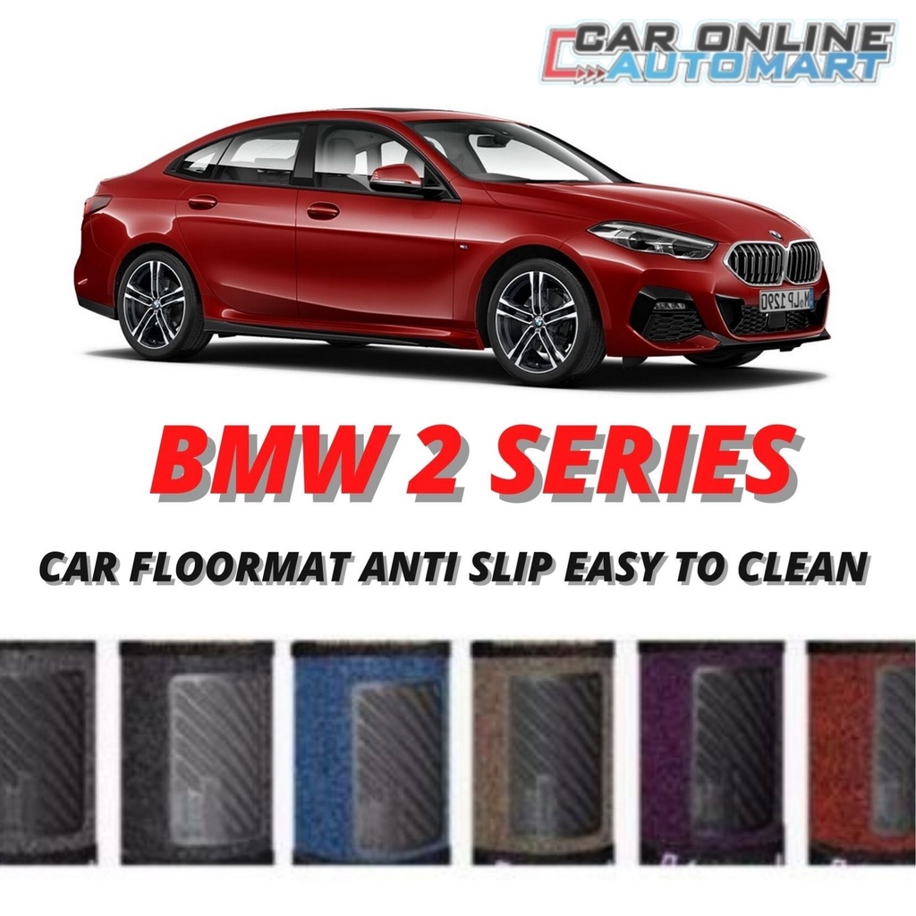 For ~ BMW 2 Series 12/18MM PRECUT Car Carpet Floor Mat 5PC MAGIC GRIP ...