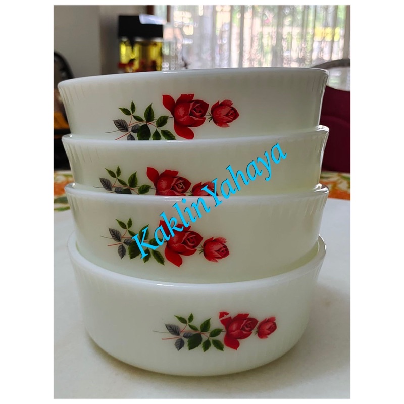 (Preloved) JAJ Pyrex June Rose Soufflé Dish | Shopee Malaysia