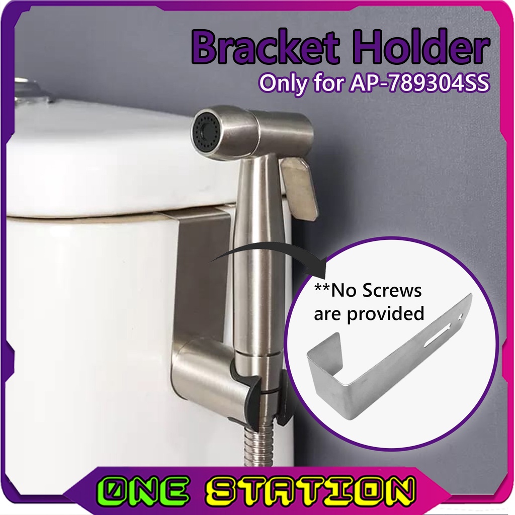 Stainless Steel Holder Hook Hanger Hand Shower Head Bracket Bidet Spray ...
