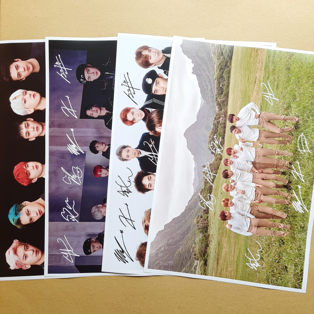 Exo Group POSTER With Signature KPOP EXO POSTER A3+ Size | Shopee Malaysia