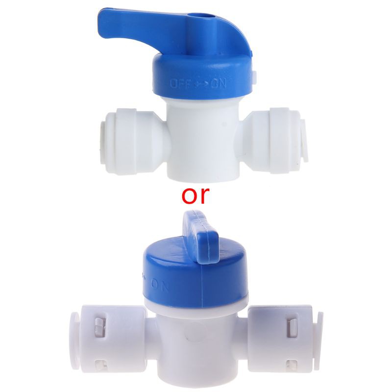 WER Ball Valve 6mm 1/4" Tube OD Port Plastic Water System Loop ...