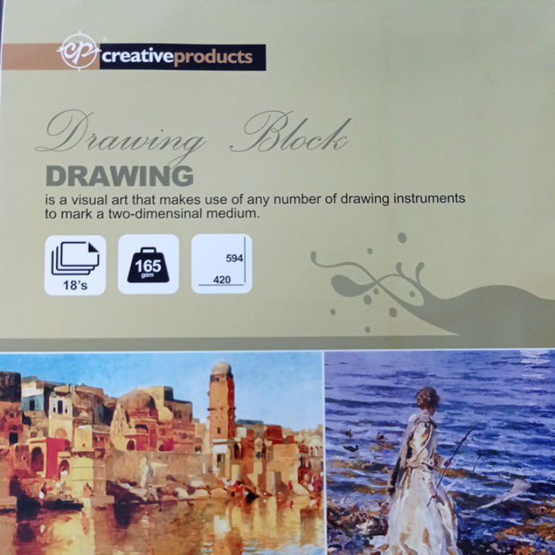 A2 165gsm drawing block 18's/Kertas lukisan | Shopee Malaysia