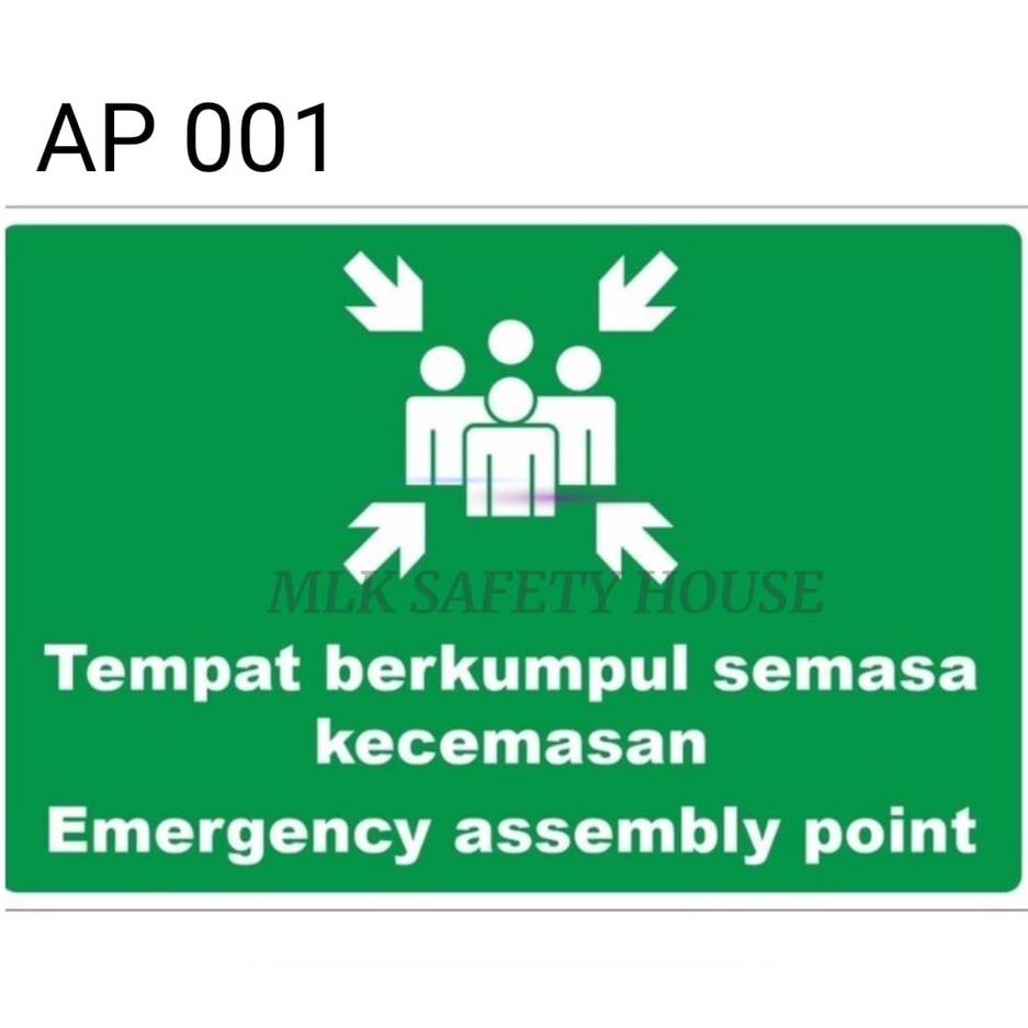 EMERGENCY ASSEMBLY POINT/TEMPAT BERKUMPUL SEMASA KECEMASAN - VINYL ...
