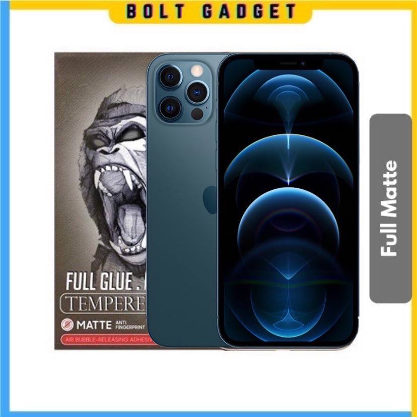 Anti Fingerprint Matte Blue Light Tempered Glass For iPhone 15 14 13 11 ...