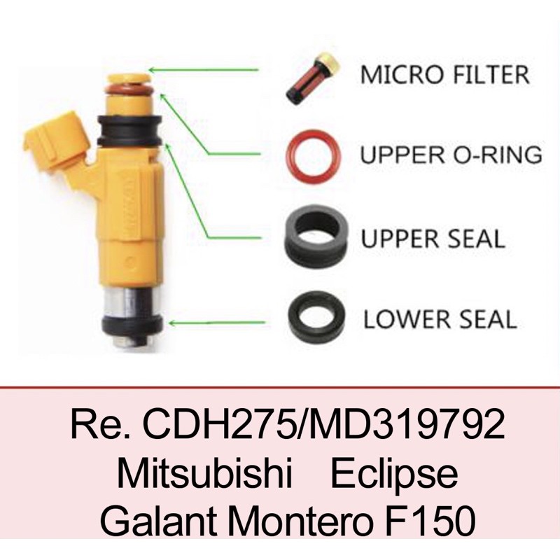 Mitsubishi Mivec Injector Repair Kit Rubber Seal CDH275/MD319792 ...