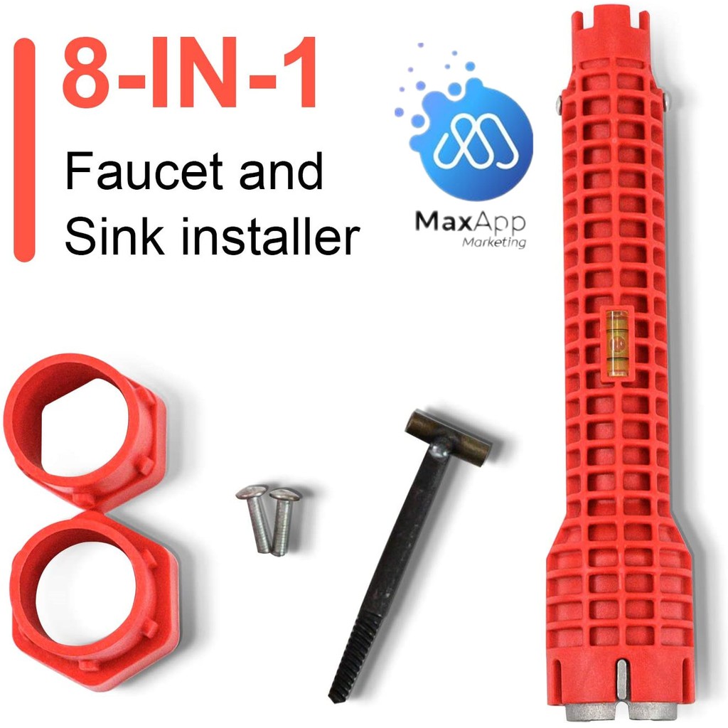 8 In 1 Faucet And Sink Installer Multifunctional Wrench Tool Sink Keram ...