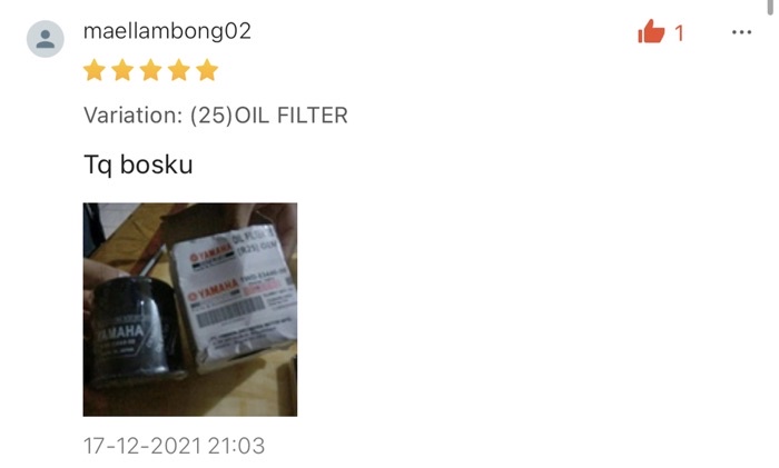 OIL FILTER YAMAHA R25 MT25 MT09 MT07 XJ6 R6 R1 TRACER900 TRACER GT 4T ...