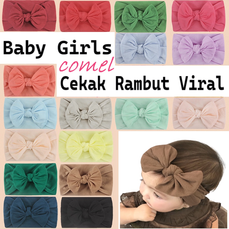 Cekak Rambut Reben Bayi Baru Lahir Ribbon Hairband Newborn Baby Girl ...