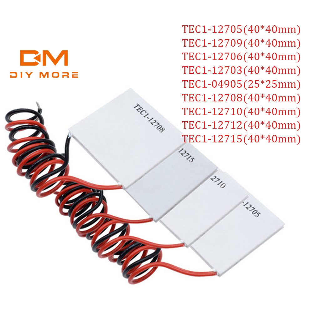 DIYMORE 12V 5.8A 65W TEC1-12705 TEC1 12715 Heatsink Thermoelectric ...