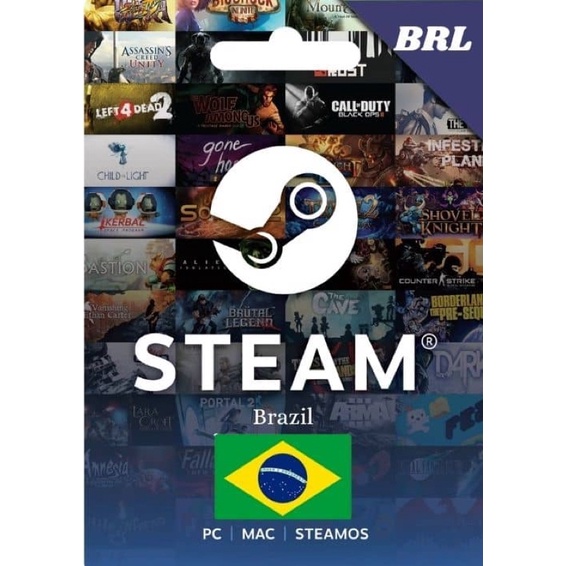 Steam brazil wallet top up 7BRL 12BRL 25BRL 31BRL 50BR Steam Wallet ...