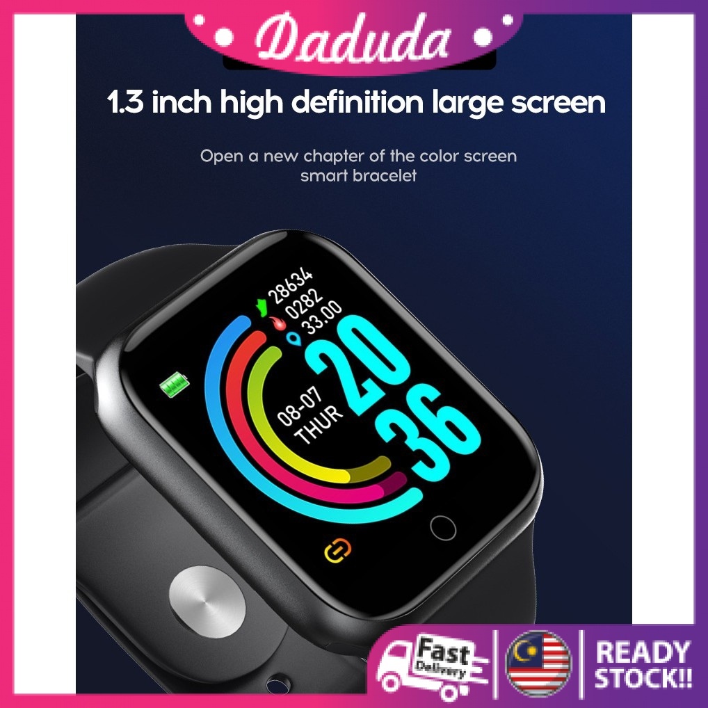 Smart Watch Fitness Tracker Digital Heart Jam Tangan Wanita Lelaki ...