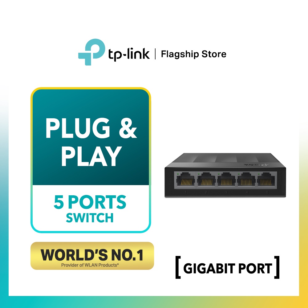 TP-Link 5 Gigabit Ports 10/100/1000Mbps Desktop Ethernet Lan Switch LS1005G | Shopee Malaysia