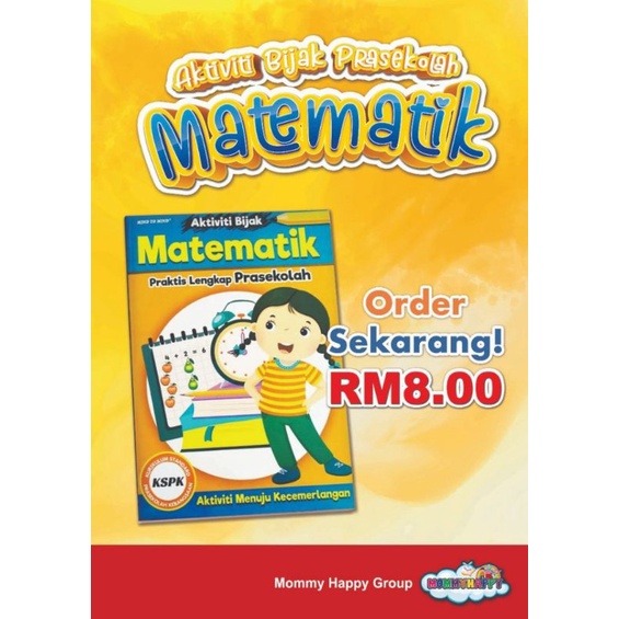 BUKU AKTIVITI BIJAK PRASEKOLAH MATEMATIK | Shopee Malaysia