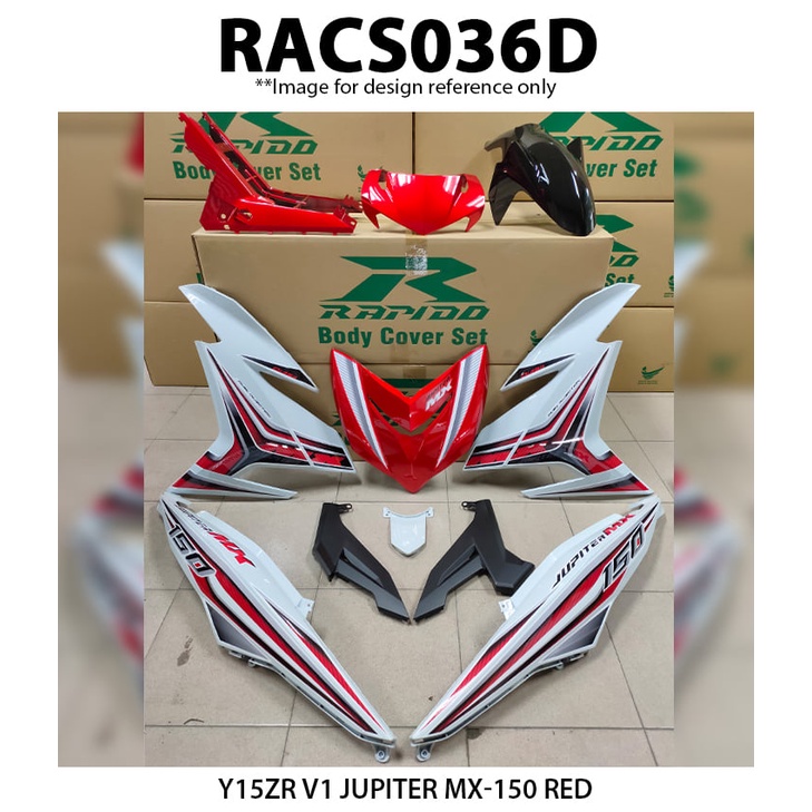 Yamaha Y15 Y15ZR V1 V2 Jupiter MX-150 Cover Set Sticker Tanam Rapido ...