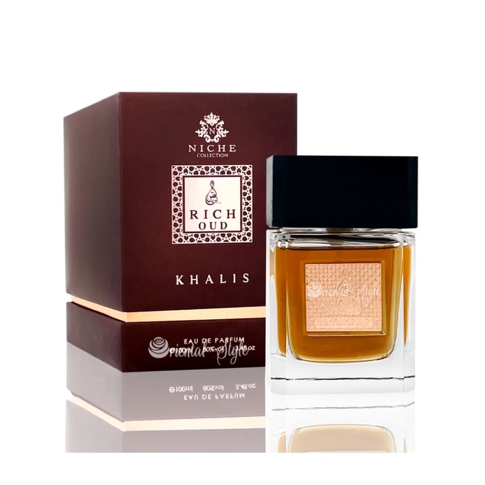 Khalis Perfume Rich Oud Niche Collection Eau de Parfum 100ml by Khalis ...