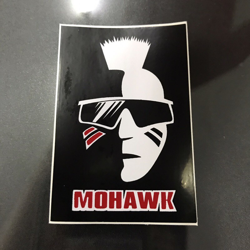 MOHAWK Stickers Black Red White | Shopee Malaysia
