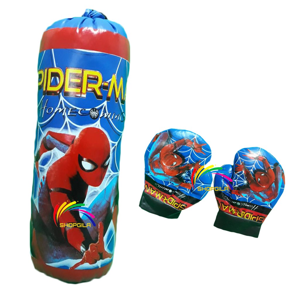 Spider-Man Boxing Punching Bag And Boxing Gloves Kids Boxing Toy ...