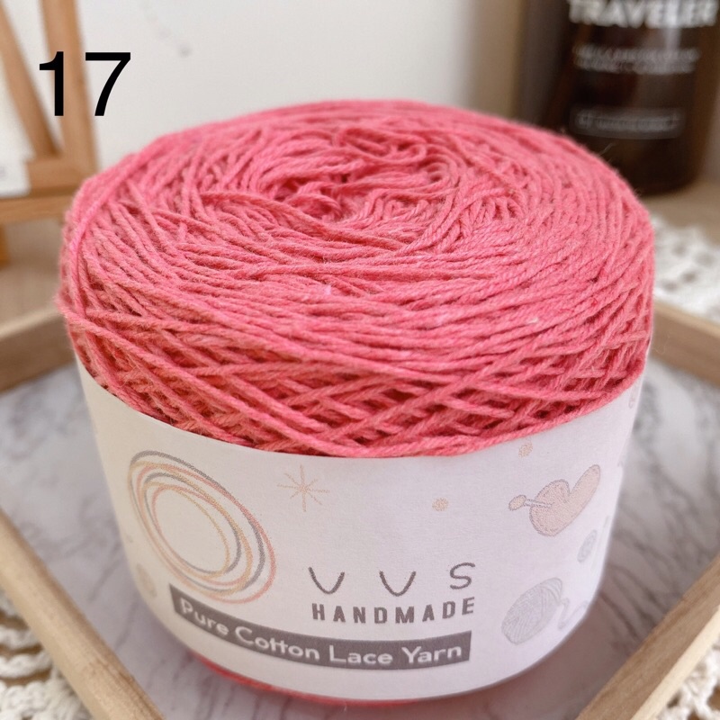 🇲🇾 1-24VVS Pure Cotton Lace Yarn Yarn Crochet yarn knitting Benang Kait ...