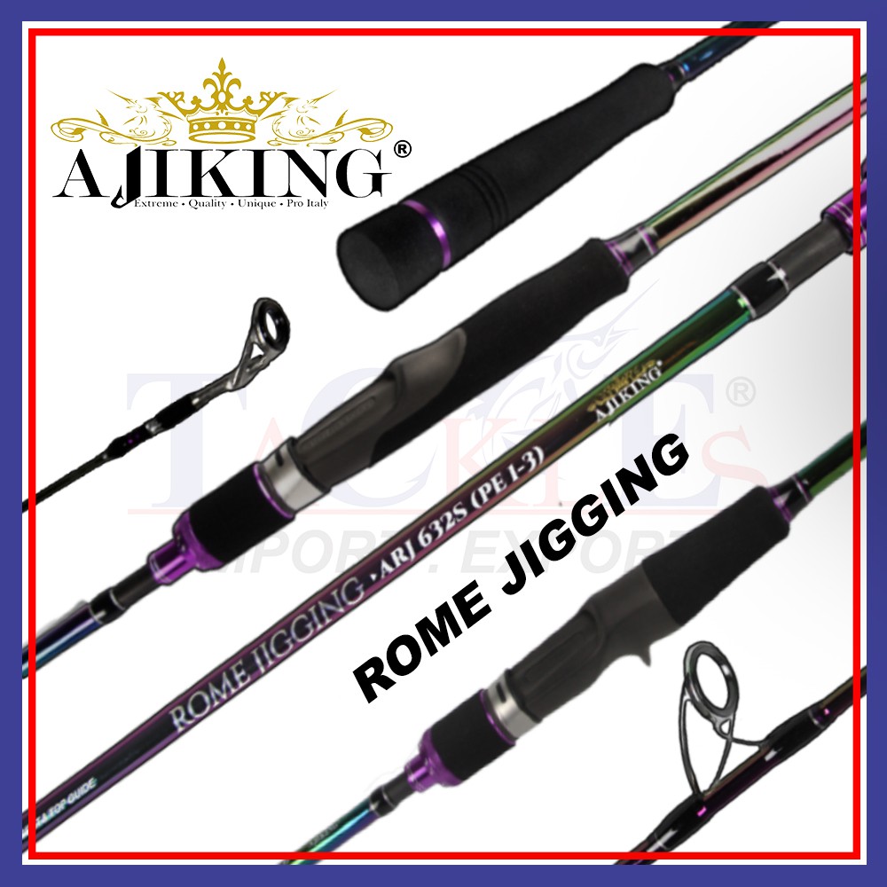(6'0ft-6'3ft) Ajiking Rome Jigging Spinning BaitCasting Fishing Rod Saltwater Rod Max Drag 8kg ...