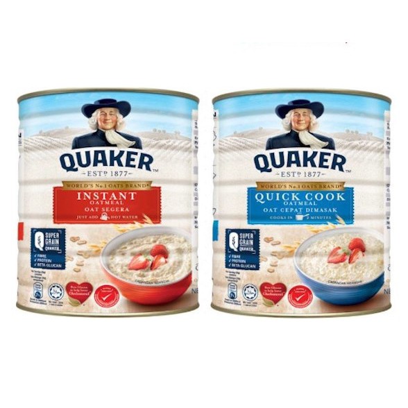 Quaker (800g) Instant Oatmeal(Oat Segera) / Quick Cook (Oat Cepat ...