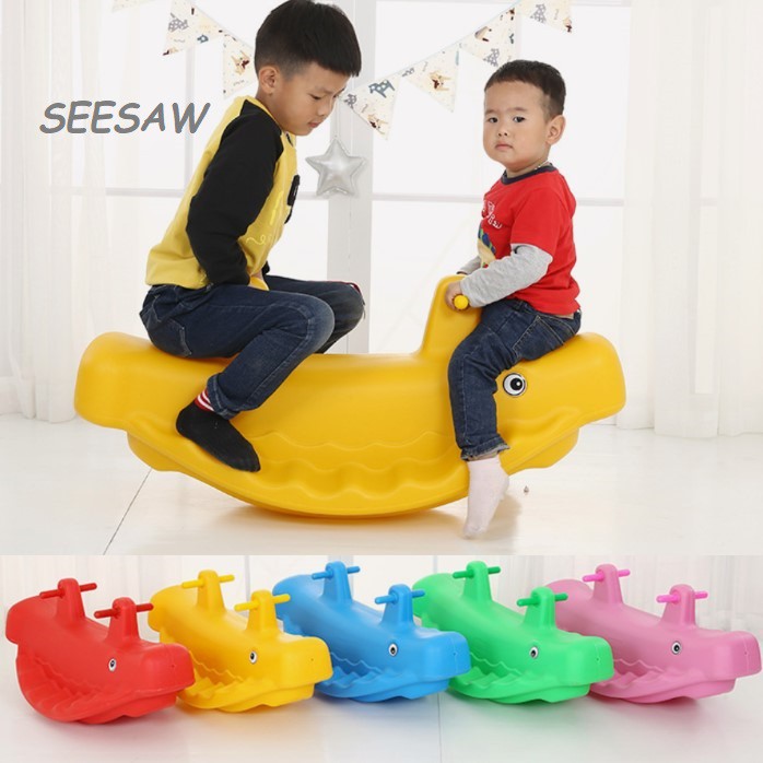 [108CM LONG] LARGE See Saw Jongkang Jongket Seesaw Double Whale ...