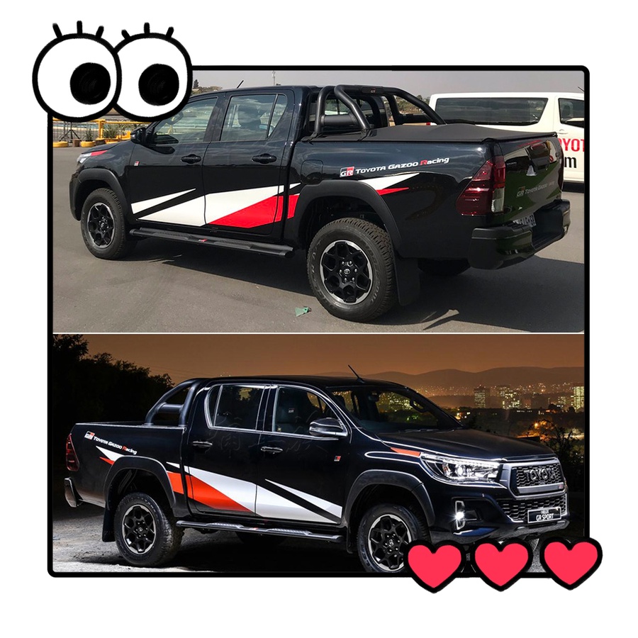 TOYOTA HILUX REVO GAZOO RACING BODY STICKER | Shopee Malaysia