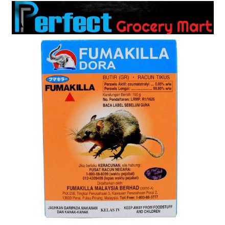 Fumakilla Pest Control - Dora Racun Tikus | Rat Killer 大象牌杀鼠粒 95g ...