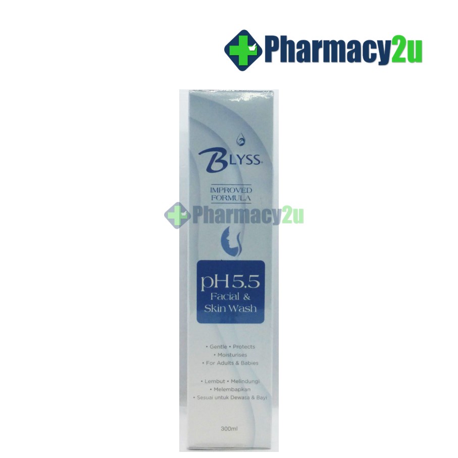 BLYSS PH5.5 FACIAL& SKIN WASH 300ML SOAP FREE, PARABEN FREE, SLS FREE (EXP 04/2025) | Shopee ...